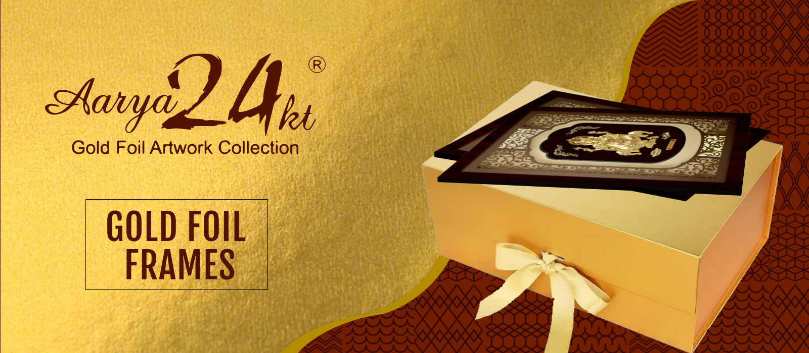 24kt Gold Foil Frames Elite Collection – Aarya24kt – Gold foil artwork ...